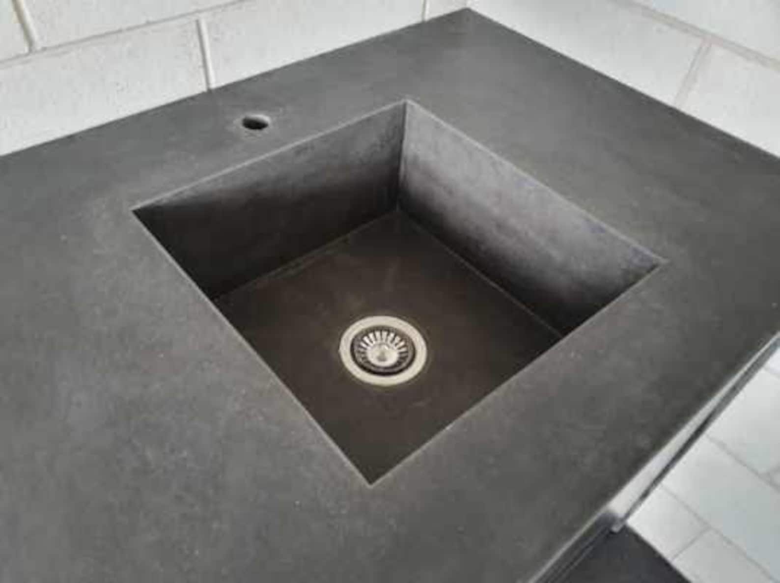 Concrete Outdoor Kitchen Benchtops With White Weatherproof - Etsy