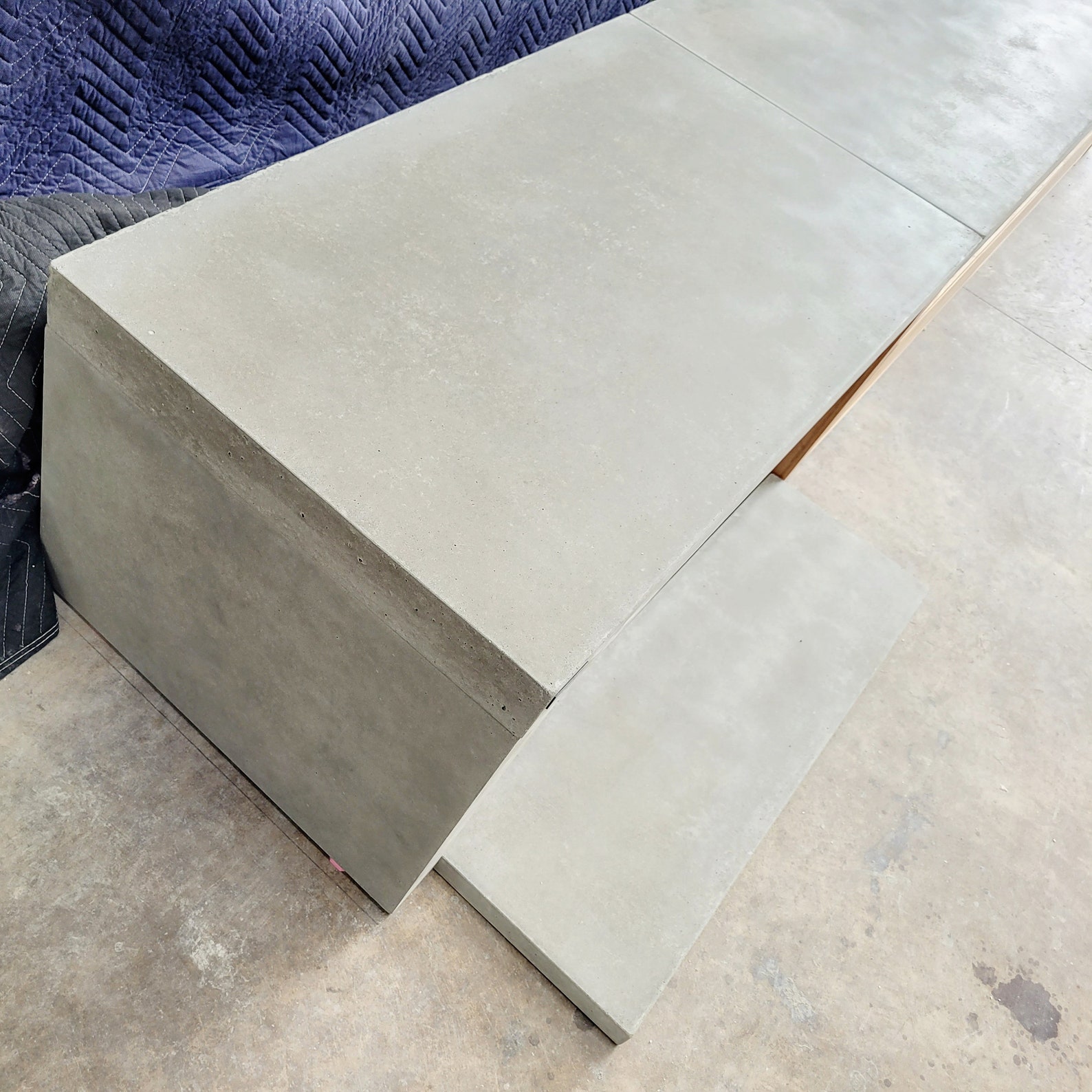 Concrete Fire Hearth, Tv Unit, Plinth, Open Fire Stand With Cabinetry ...
