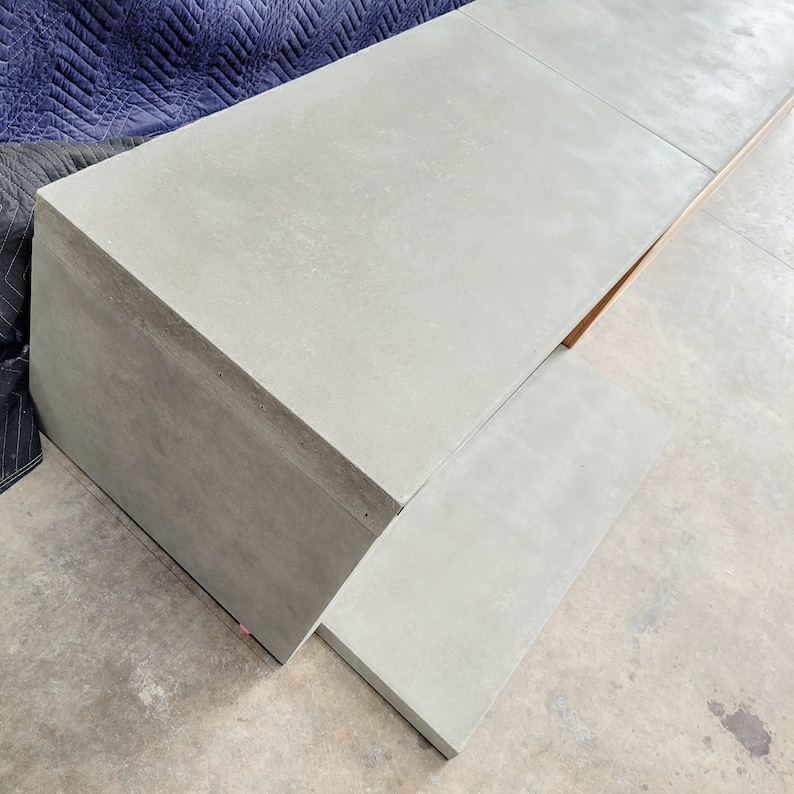 Concrete Fire Hearth, Tv Unit, Plinth, Open Fire Stand With Cabinetry ...