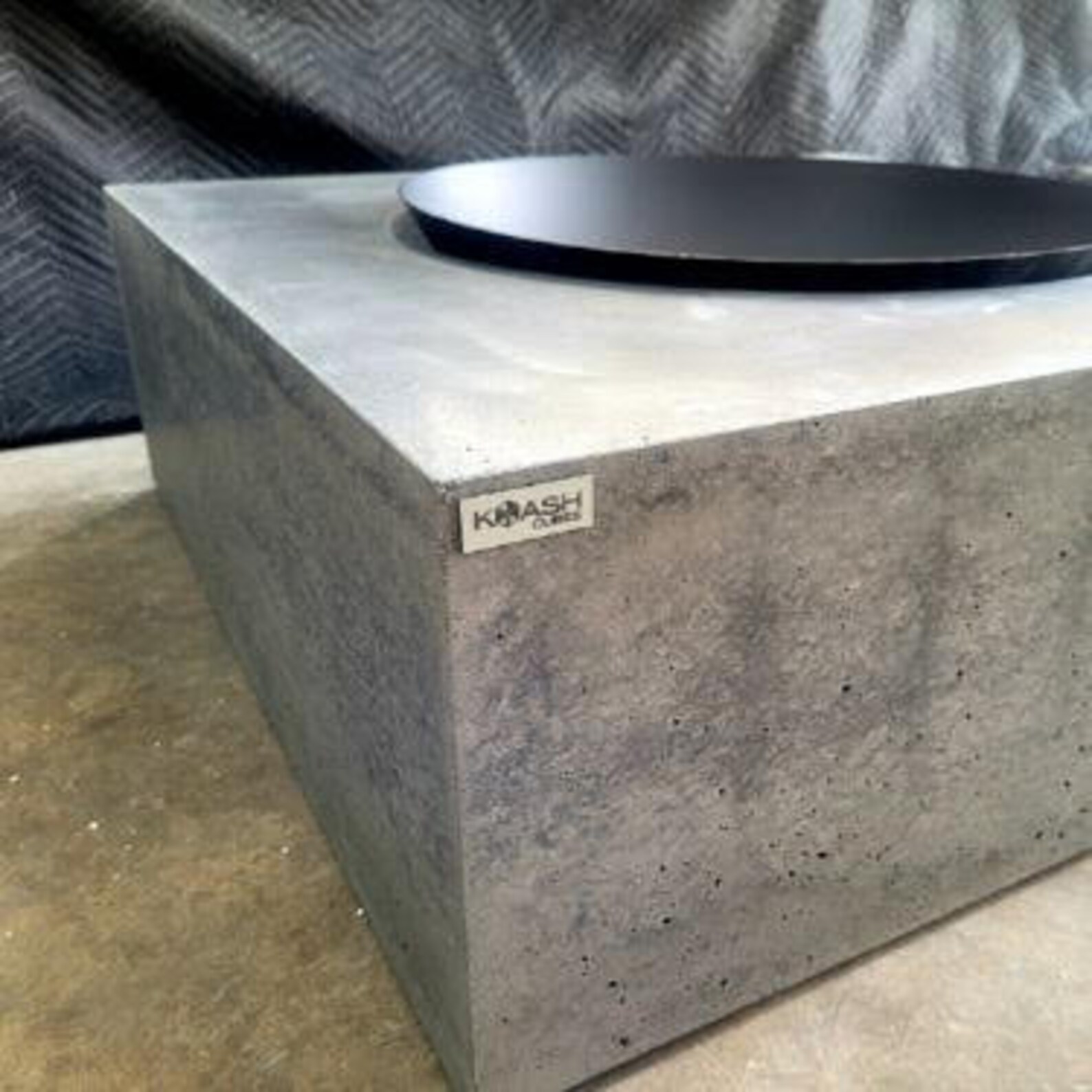 Large Square Concrete Fire Pit Square Custom Handmade Real - Etsy Australia