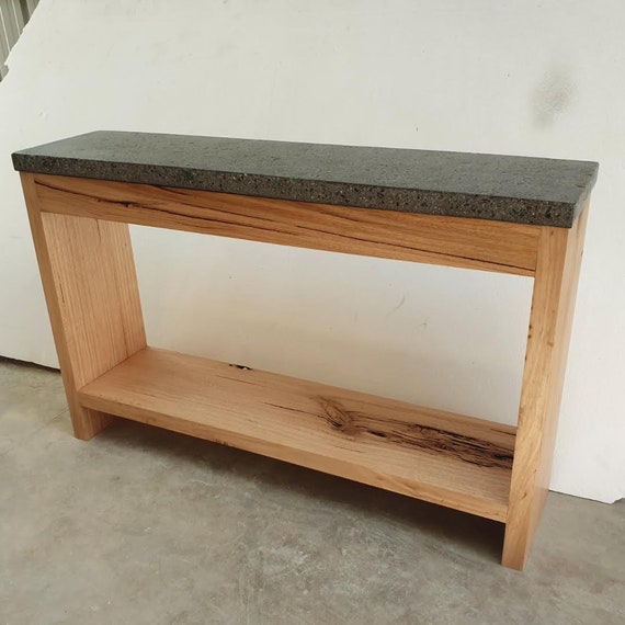 Concrete Hall Stand Side Board Console Timber Hall Stand | Etsy
