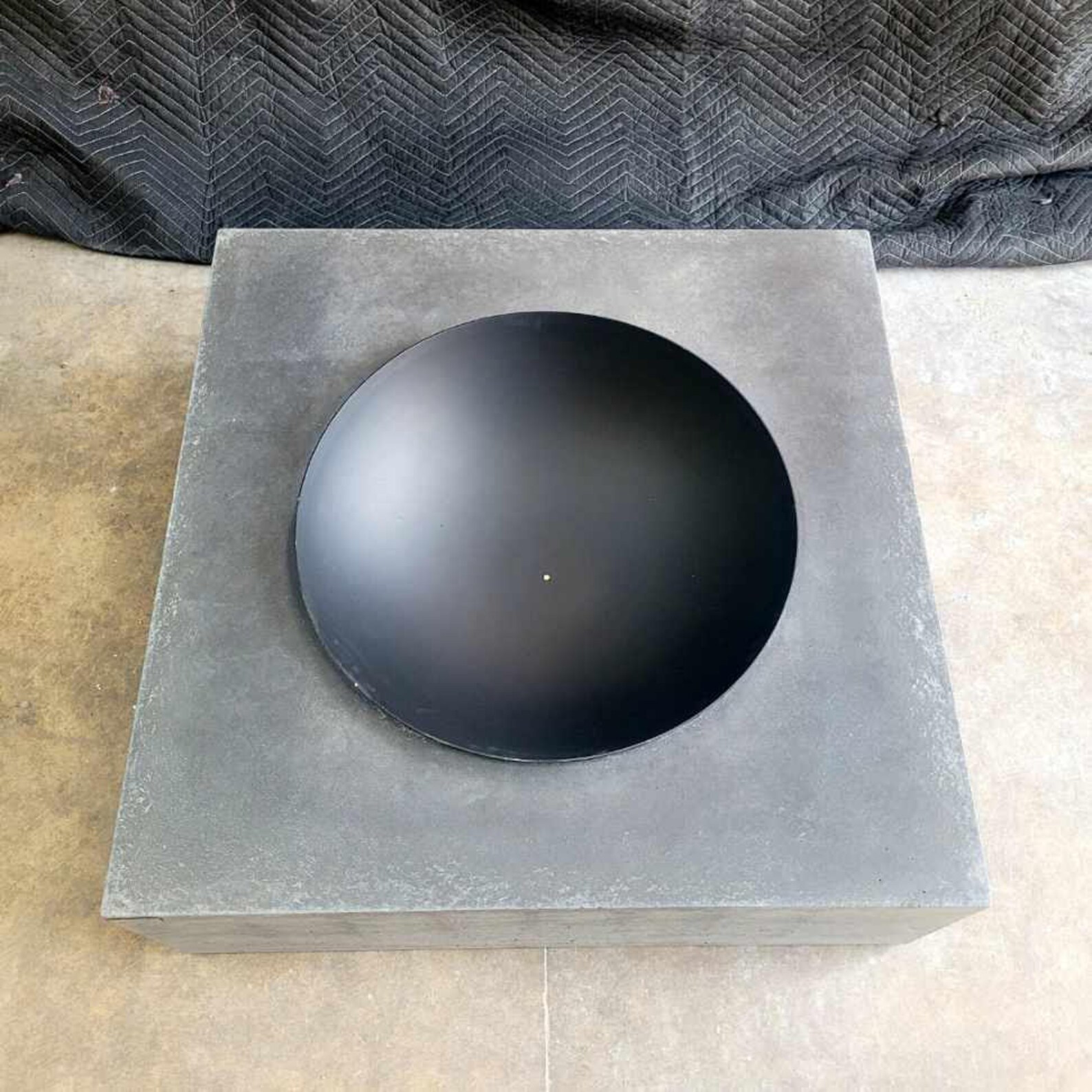 Large Square Concrete Fire Pit Square Custom Handmade Real - Etsy Australia