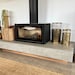 Concrete Fire Plinth, Open Fire Stand, Fire Hearth Bench. 2m Custom ...