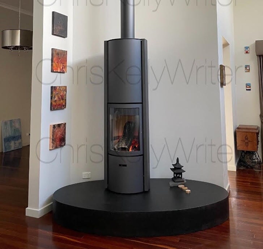 Oval Concrete Hearth, Plinth, Fire Hearth Bench, Open Fire Stand ...