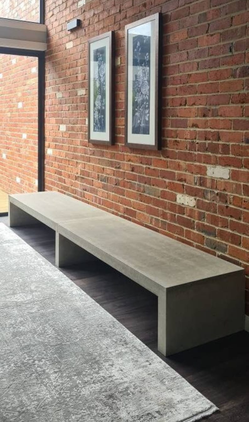 Polished Concrete Fire Hearth, Custom Plinth, Open Fire Stand, Bespoke ...
