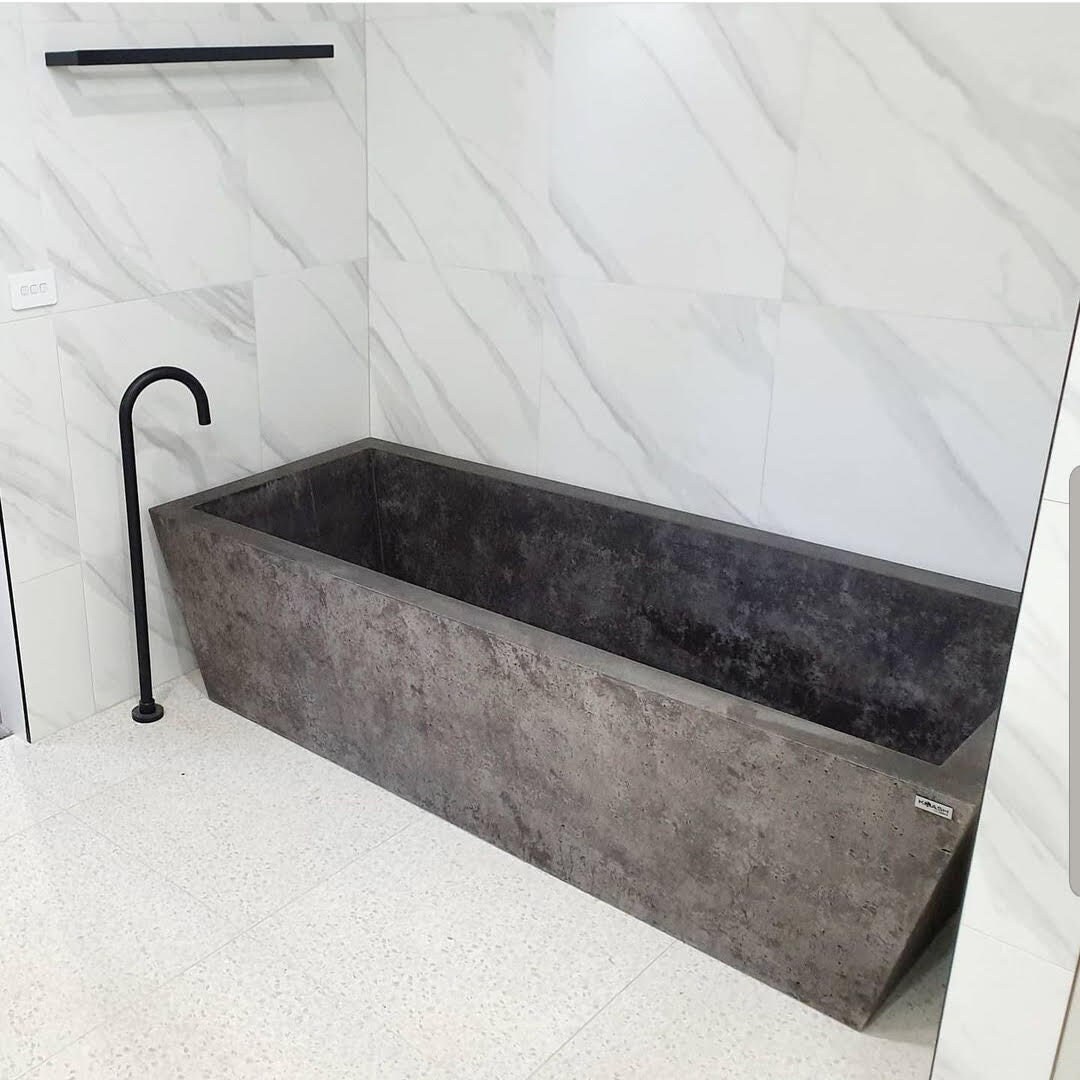 Concrete Bath, Polished Concrete Custom Freestanding Bath. Handmade 1 ...