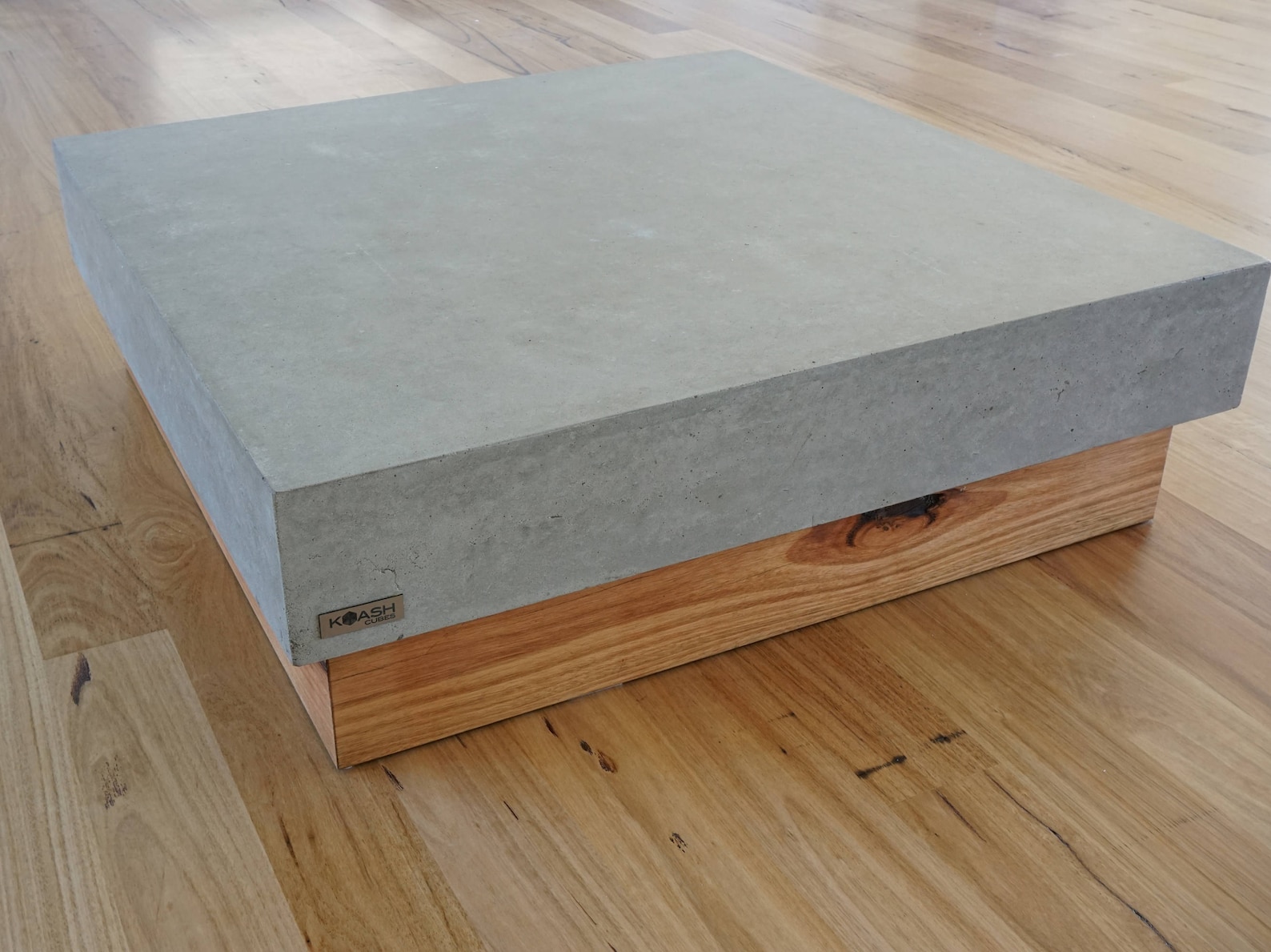 Concrete Coffee Table Exposed Aggregate 1 X 1m Modern, Bespoke Polished ...