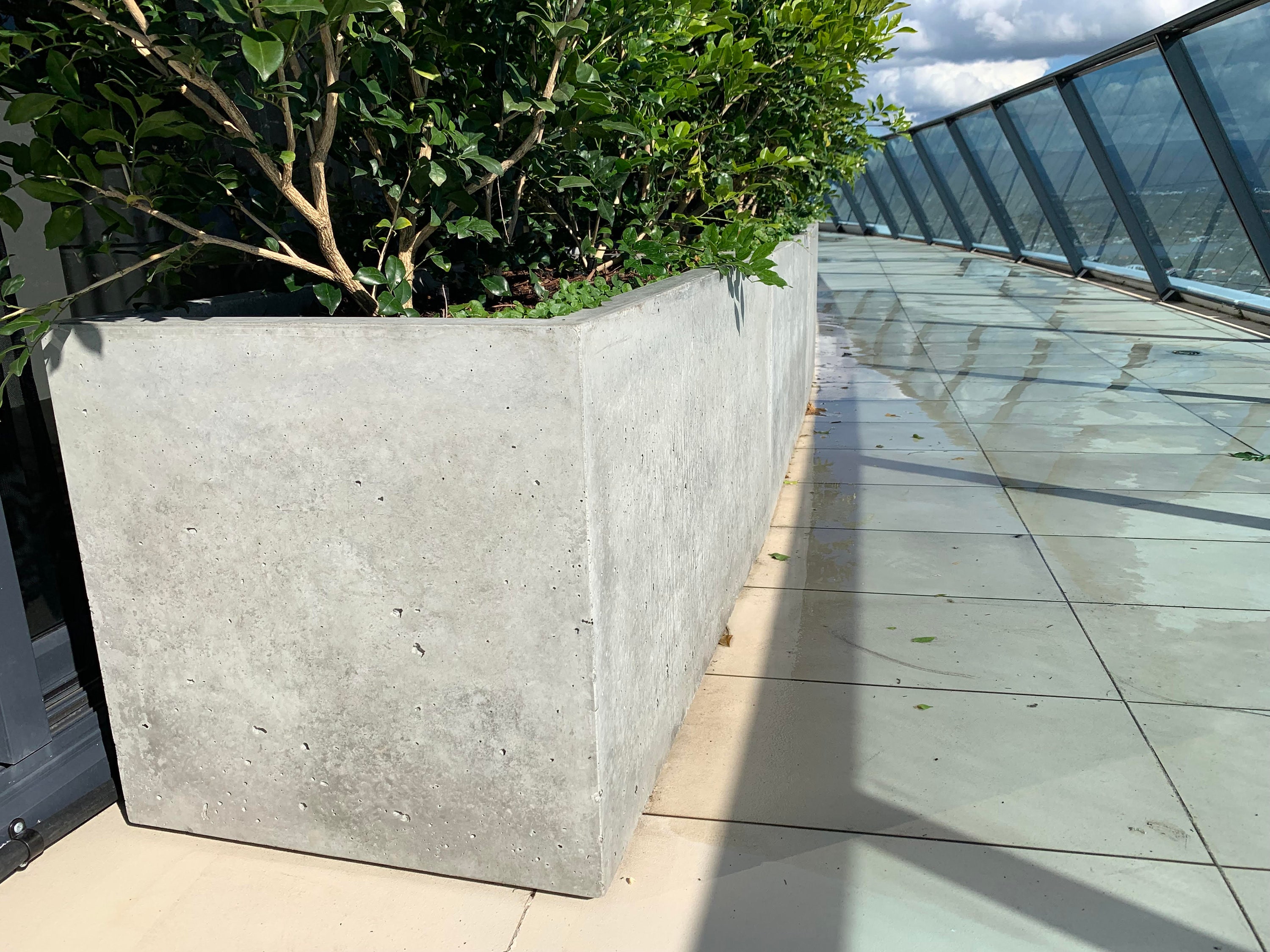 Large 1m x 500 x 500mm concrete planter box/trough. Balcony | Etsy