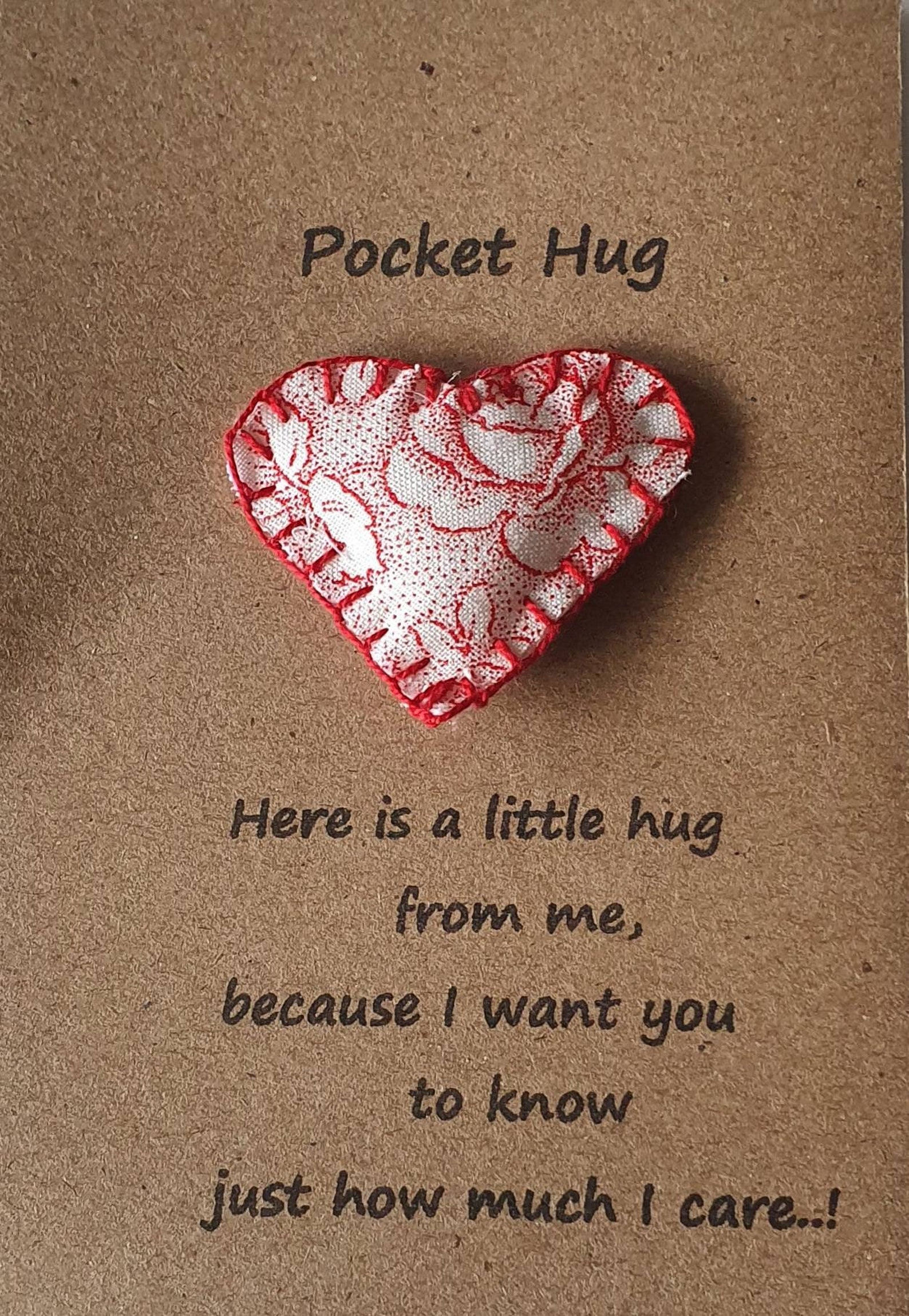Pocket Hug Gift Handmade Hug Pobox Hug Love You - Etsy