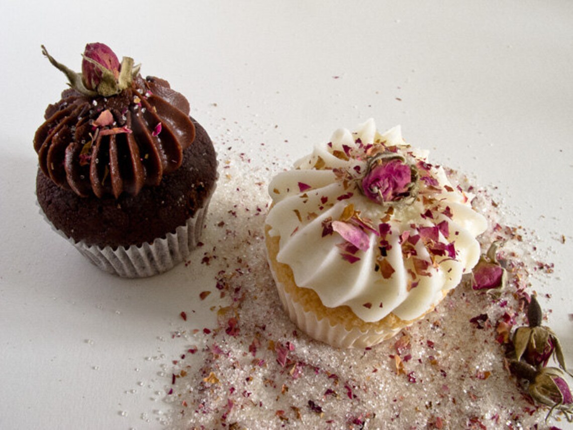 Rose Sugar Organic Raw Cane Sugar With Rosa Damascena Flowers - Etsy