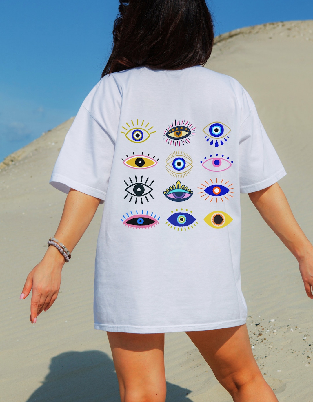 Evil Eye Shirt, Evil Eye Tee Witchy Mama Shirt Moon Mama Tee Lunatic ...
