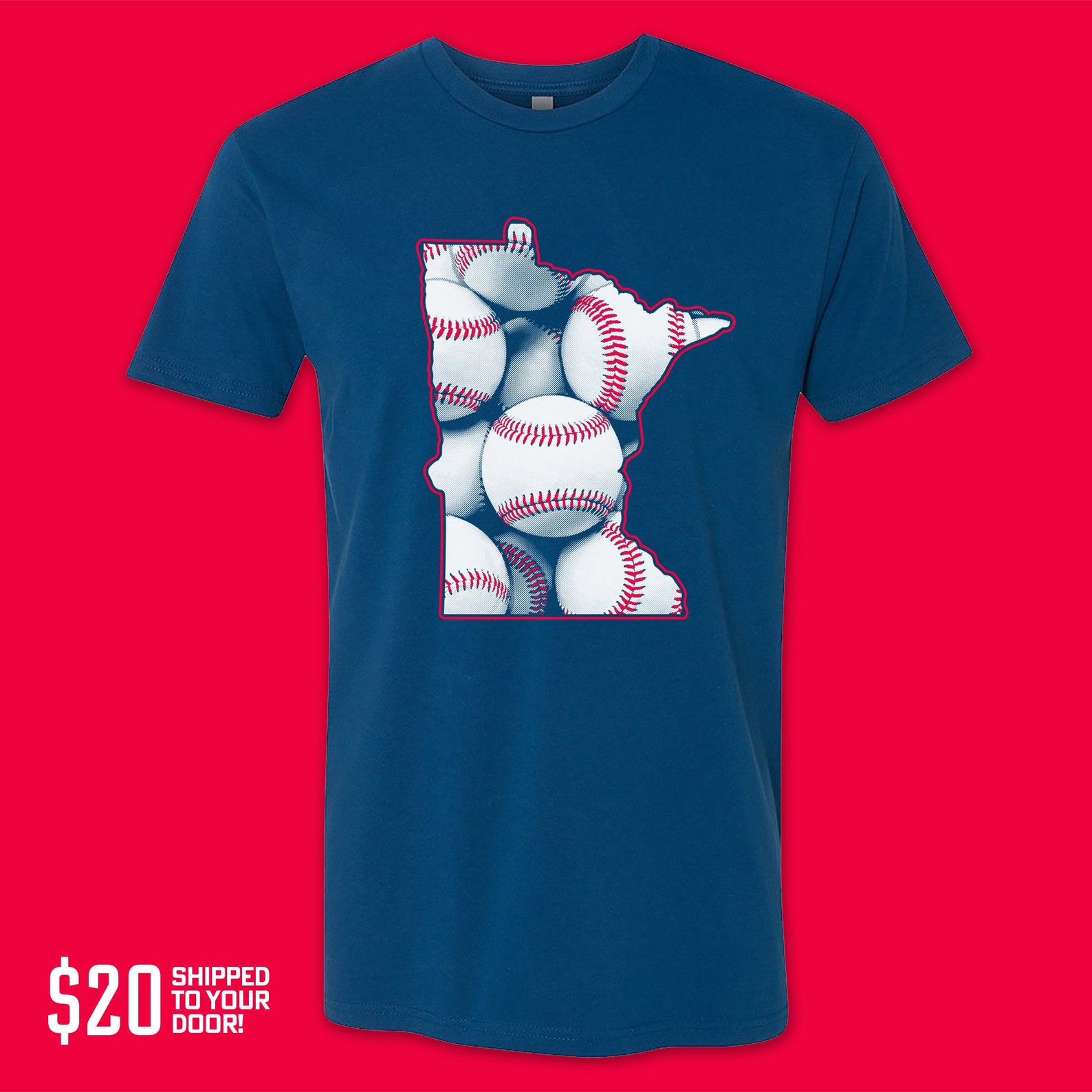 MN Baseball T-shirt - Etsy