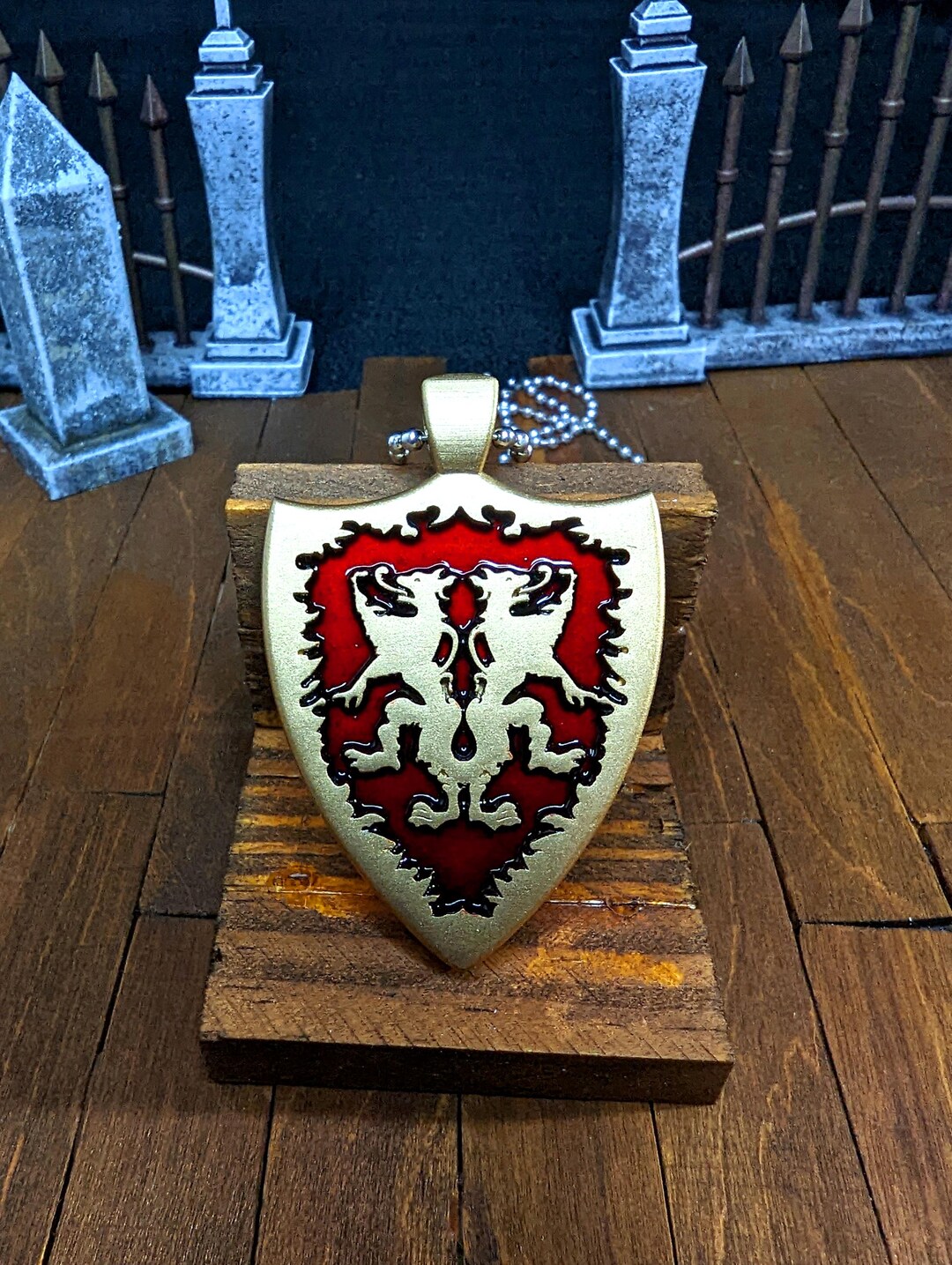 Bloodborne Cainhurst Badge on Silver Ball Chain - Etsy