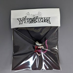 Spiderman Venom Head Necklace on Black Ball Chain - Etsy