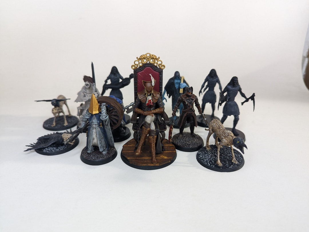 Bloodborne Painted Miniatures Including Lady Maria, Hunters and More - Etsy