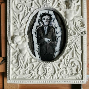 Him and Her Pen and Ink Post Mortem Drawing on Paper With - Etsy