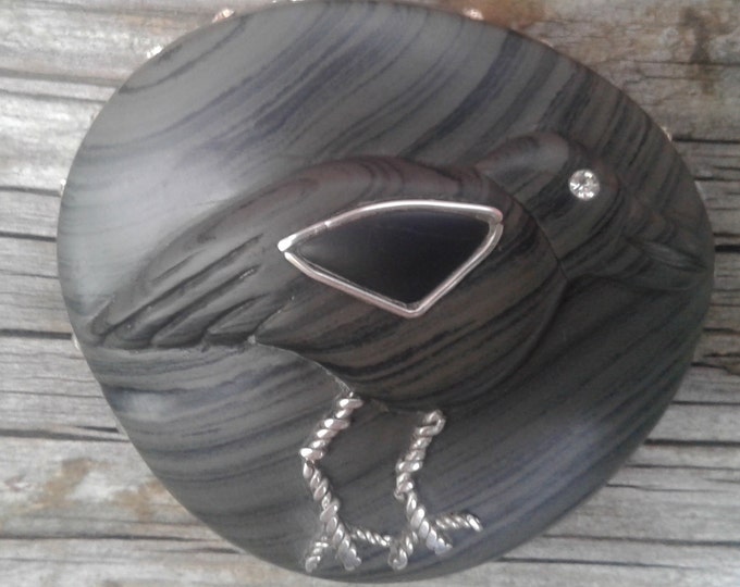 Bird Art, Raven Sculpture, Soapstone Sculpture, Stone Raven, Raven ...