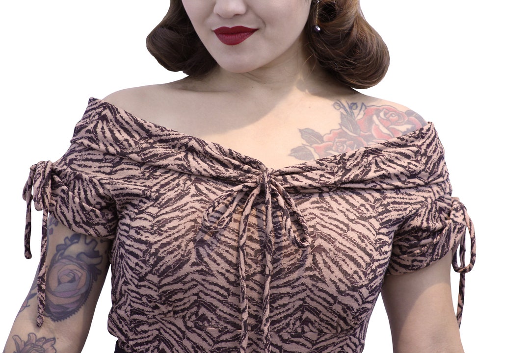 Mina Top Tiger Pattern - Etsy