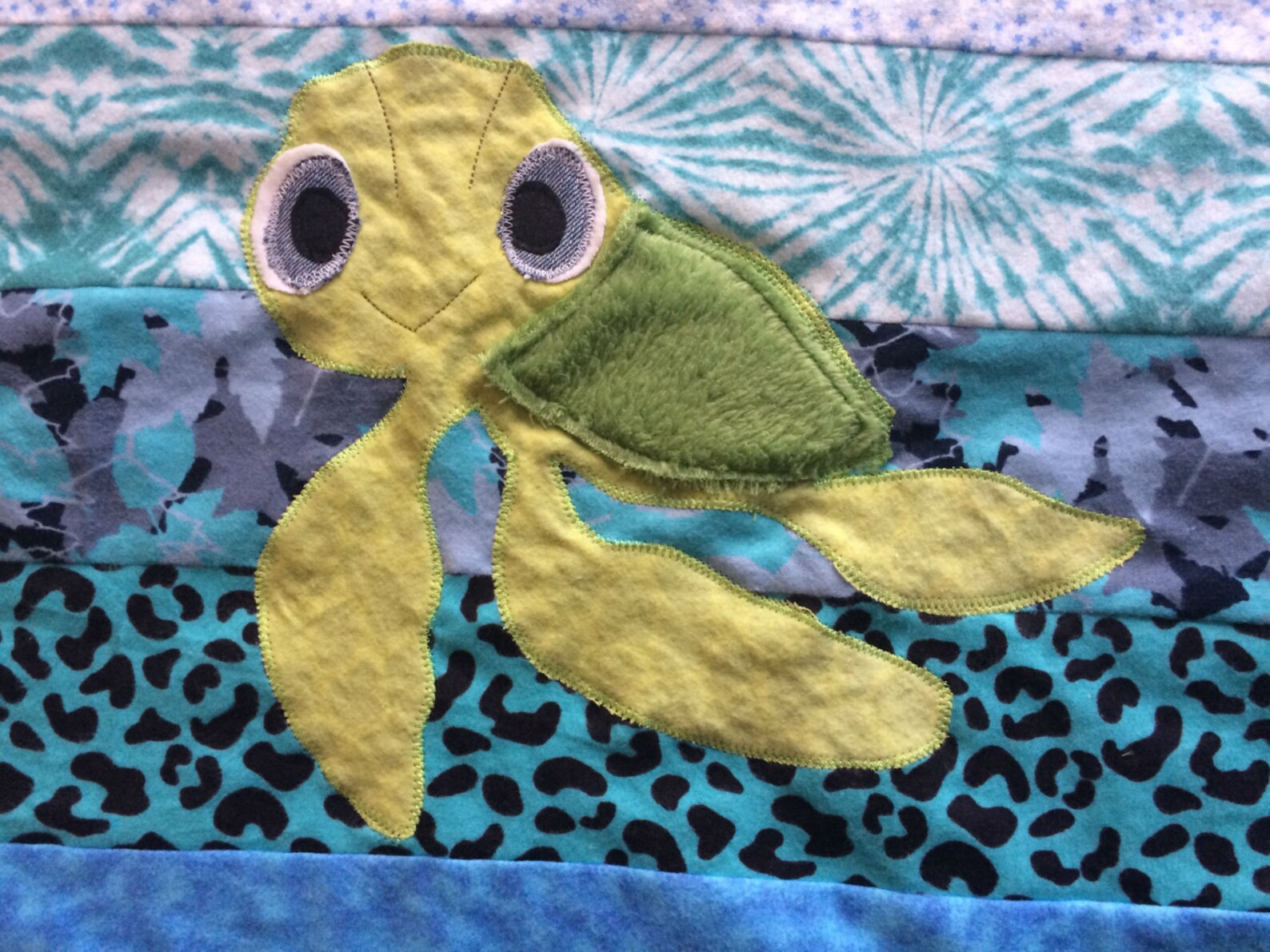 Baby Sea Turtle Ribbon Baby Blanket With Ribbon Tabs - Etsy