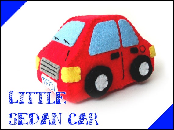 Felt Doll Adorable Little Sedan Car PDF Pattern | Etsy