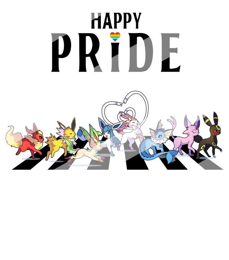 Happy Pride Month Poke.mon Pride Evolutions Png, LGBT Friendly Png ...