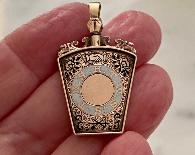 14K Gold Masonic Keystone Fob Pendant - Etsy