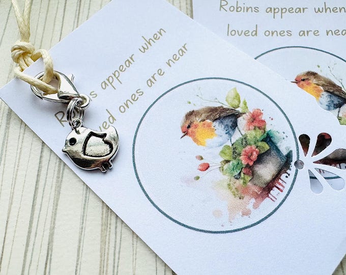 Sympathy Card, Condolence Card, Bereavement Card, Robin Card, Option to ...