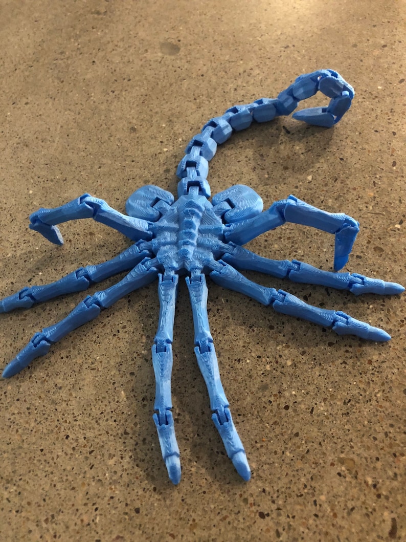 3D Printed Alien Movie Memorabilia Flexible Face Hugger Toy - Etsy ...