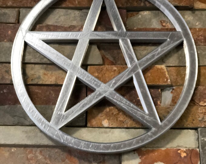 9 Inch Large 3D Printed Pentagram Hanging Wall Art Free Shipping Pagan ...