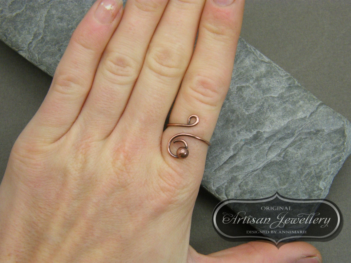 Simple Adjustable Ring Spinner Ring Thumb Ring Copper - Etsy