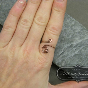 Simple Adjustable Ring ~ Spinner Ring ~ Thumb Ring ~ Copper Ring ...