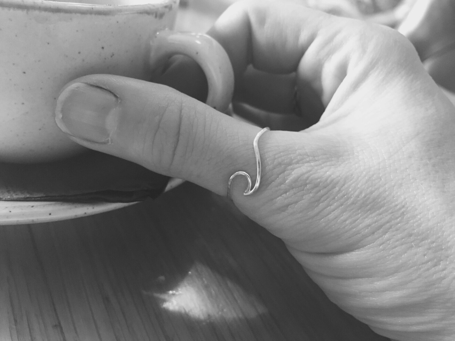 Wave Ring Sterling Silver Wave Ring Ocean Wave Ring | Etsy