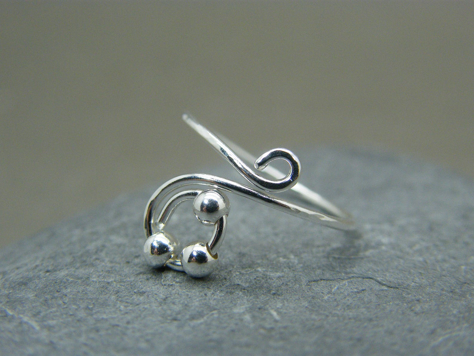 Plain Silver Ring Adjustable Sterling Silver Ring Popular - Etsy