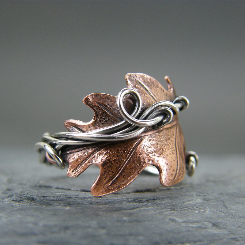 Leaf Ring - Etsy