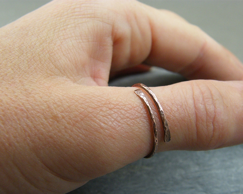 Copper Ring Thumb Ring Simple Ring Adjustable Popular - Etsy
