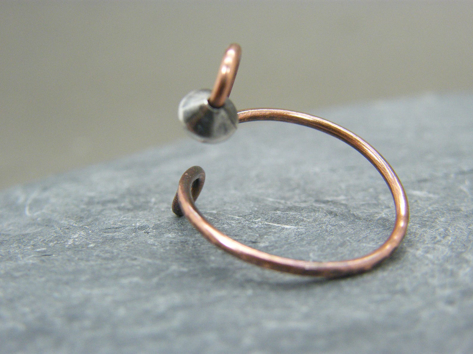 Thumb ring Simple adjustable ring Spinner ring Copper | Etsy