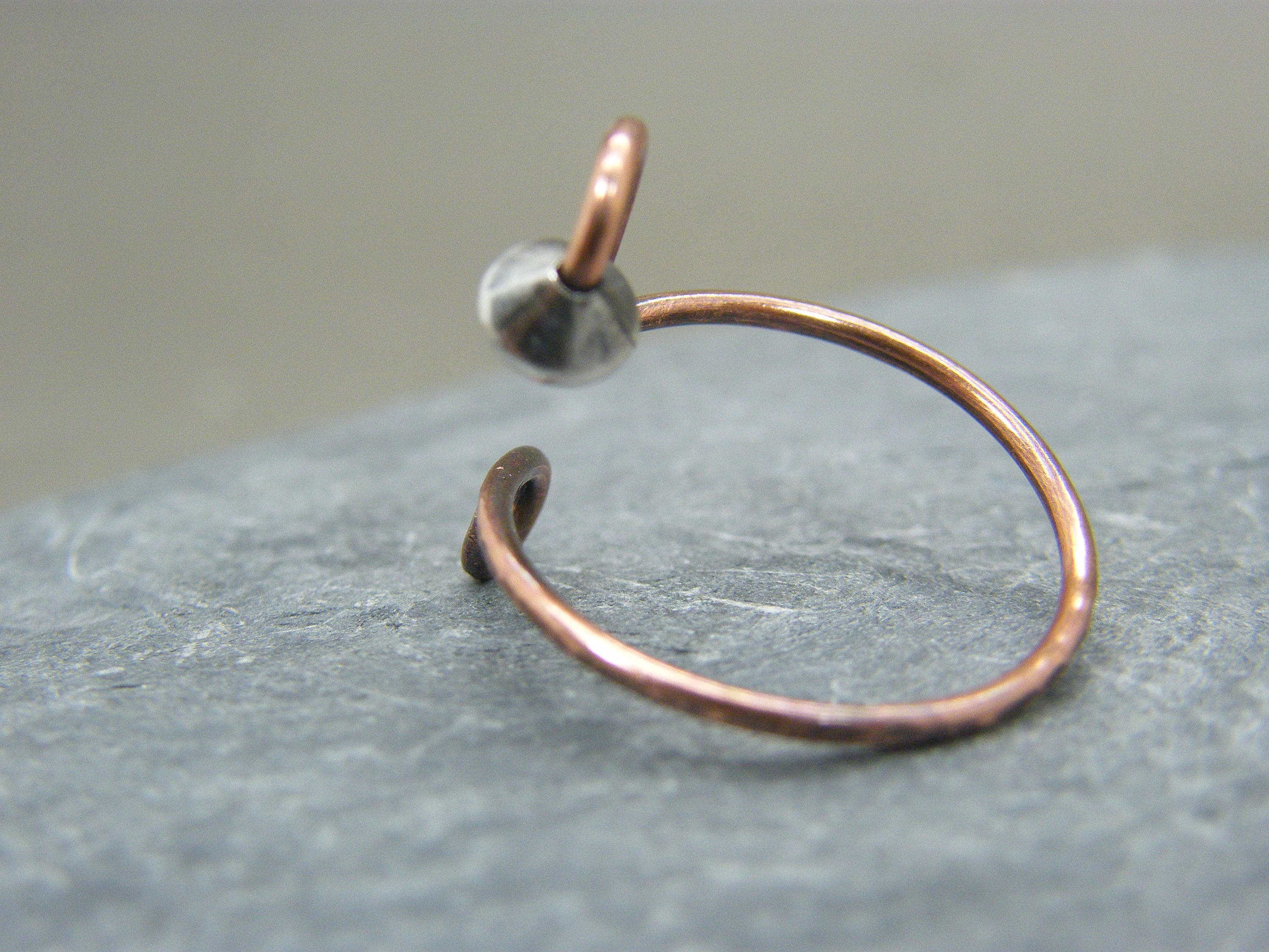 Thumb ring Simple adjustable ring Spinner ring Copper | Etsy