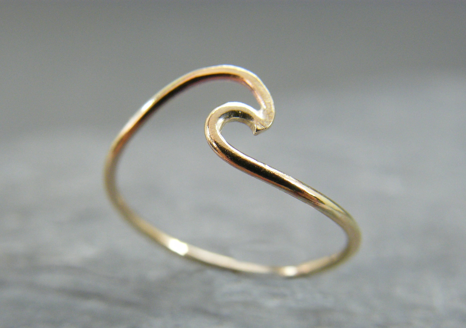Wave Ring Sterling Silver Wave Ring Ocean Wave Ring | Etsy