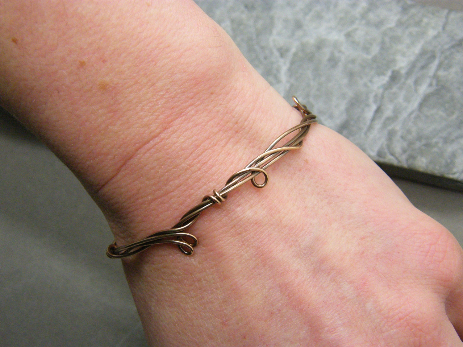 Adjustable Bangle Unusual Bangle Bracelet Delicate Bangle - Etsy UK