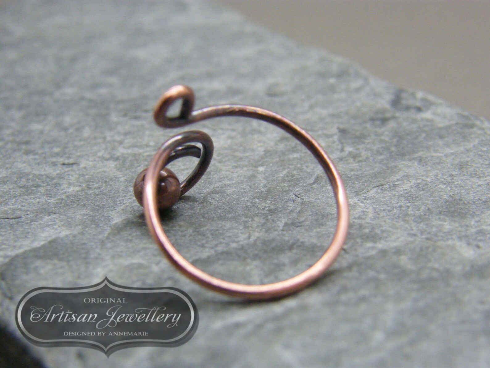 Simple Adjustable Ring Spinner Ring Thumb Ring Copper - Etsy