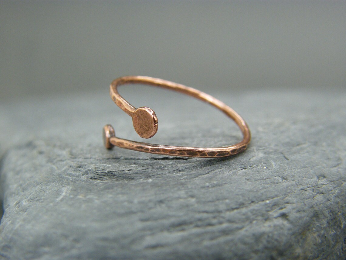 Copper Ring Adjustable Ring Copper Jewelry for Women | Etsy