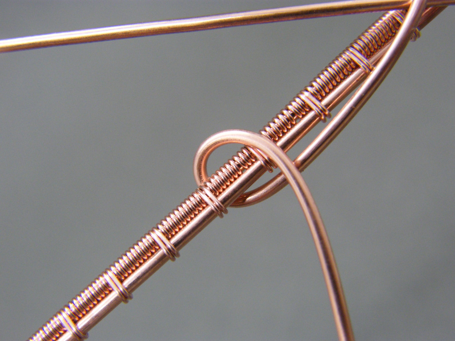 Wire Wrapped Bangle Kit: Copper Jewelry Making Supplies & Tutorial - Etsy