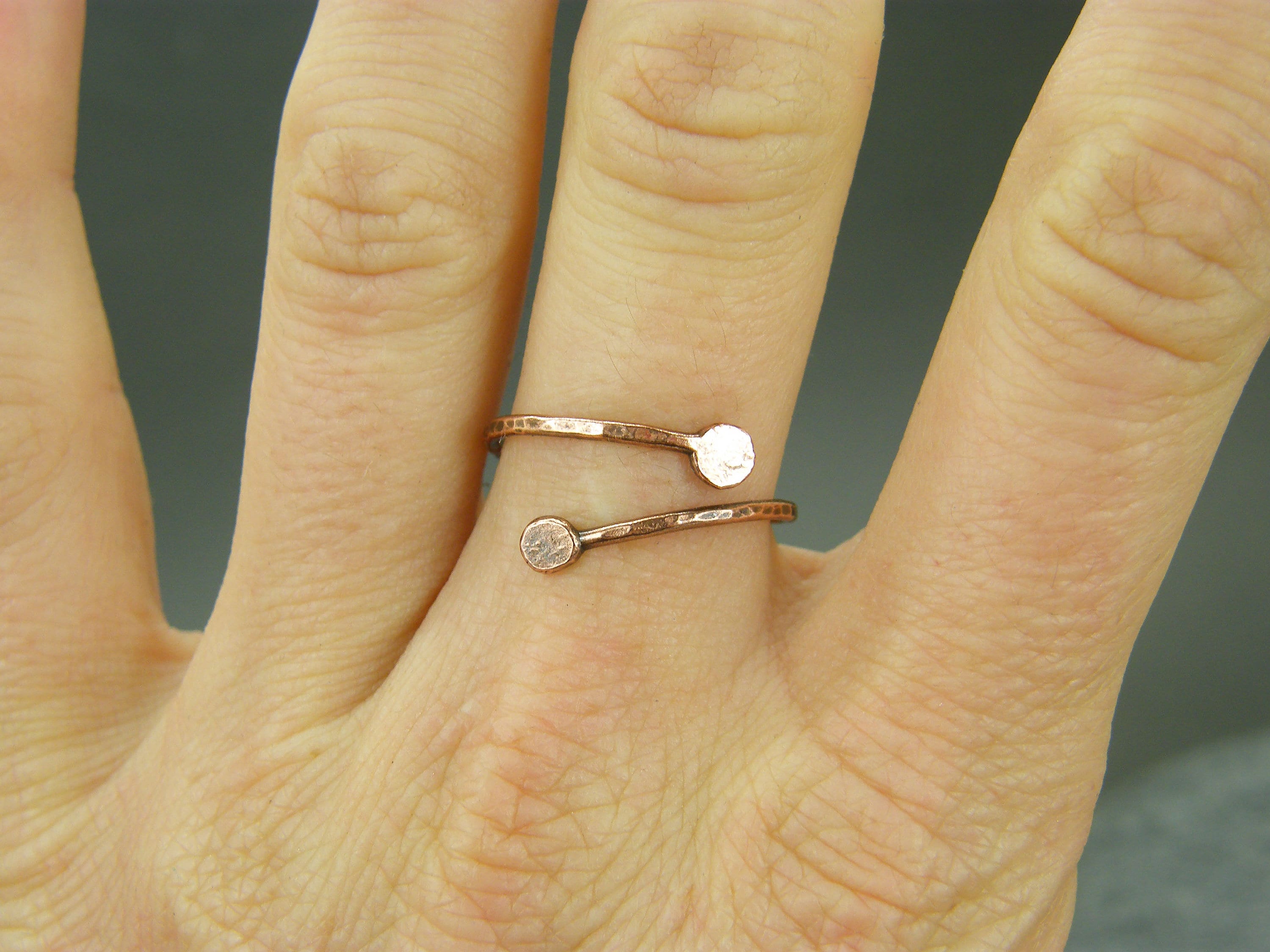 Copper Ring Adjustable Ring Copper Jewelry for Women | Etsy