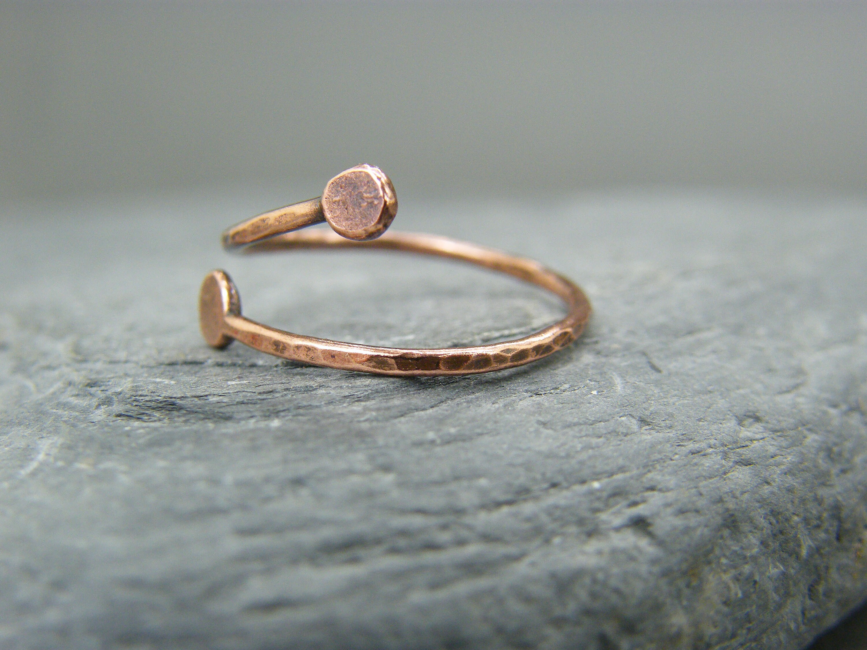 Copper Ring Adjustable Ring Copper Jewelry for Women | Etsy