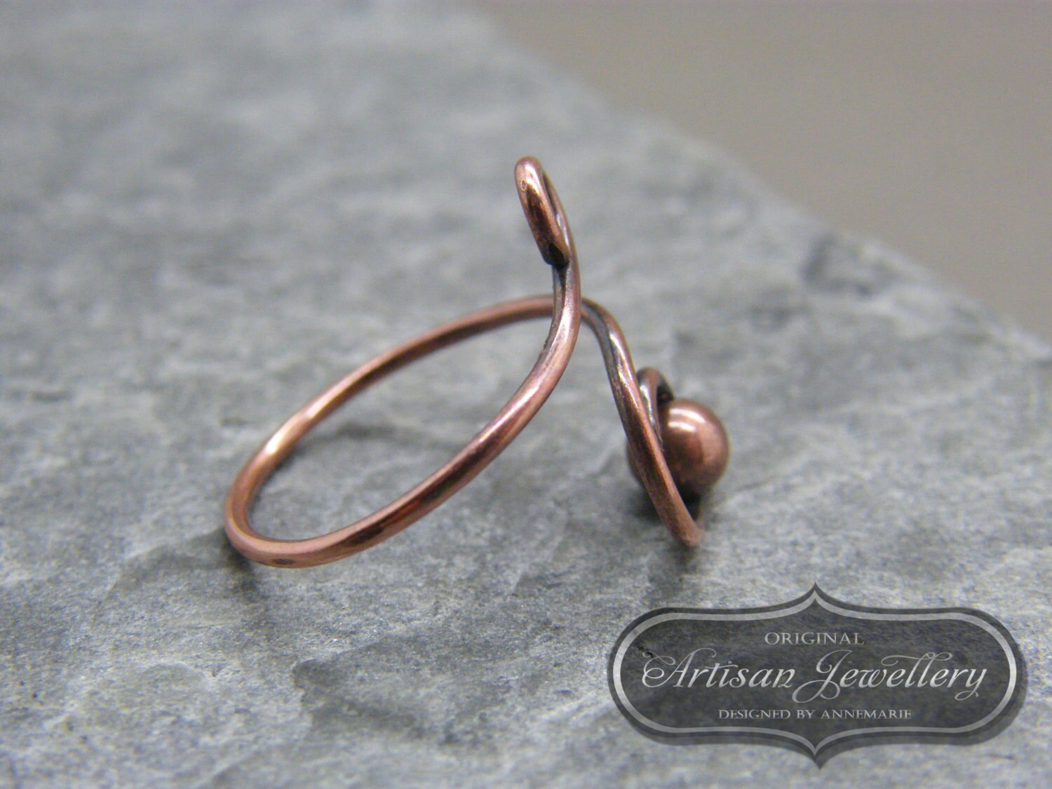 Simple Adjustable Ring Spinner Ring Thumb Ring Copper | Etsy