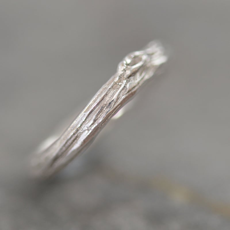 Silver Twig Ring - Etsy