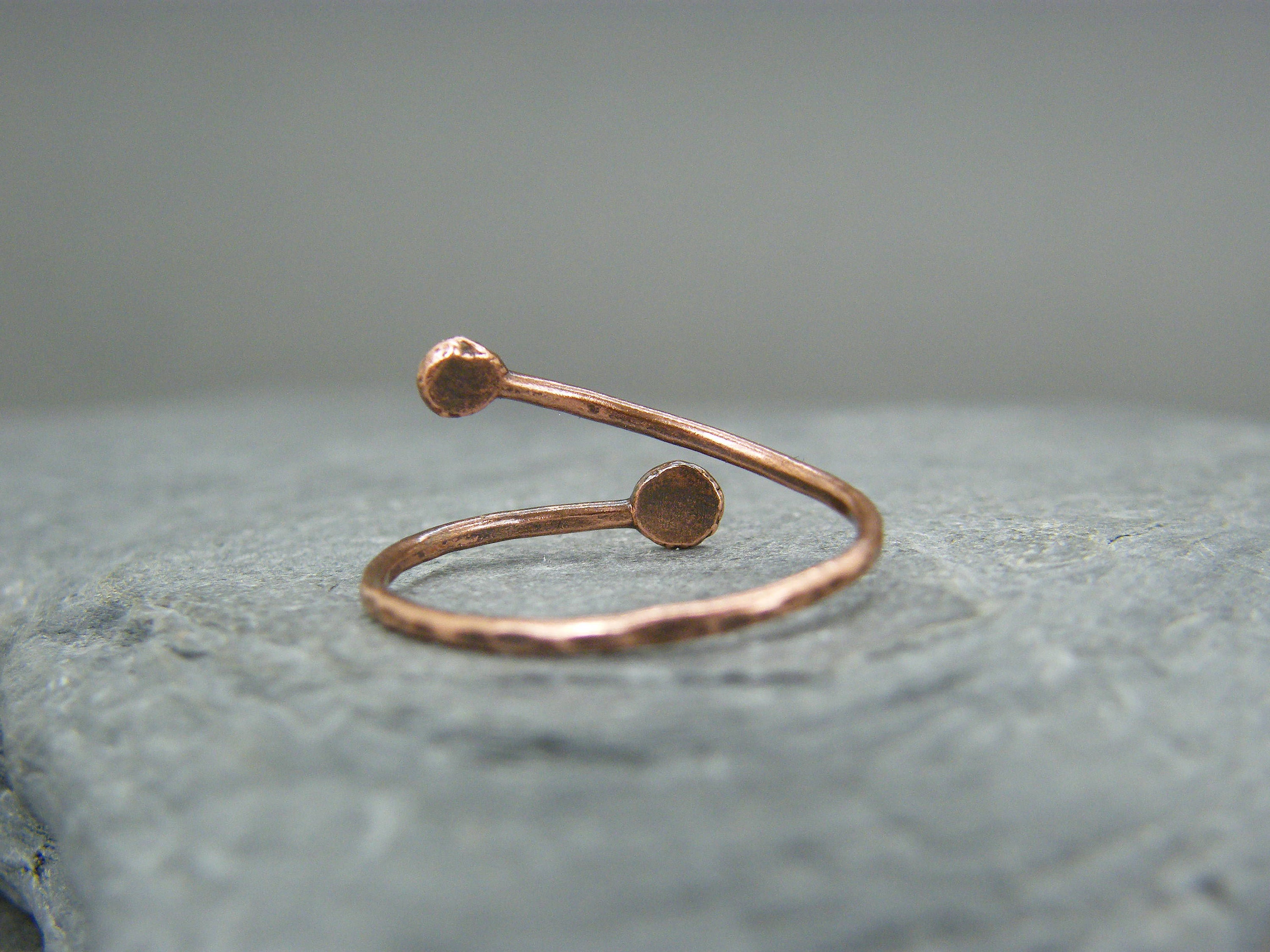 Copper Ring Adjustable Ring Copper Jewelry for Women | Etsy