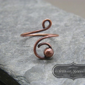 Simple Adjustable Ring ~ Spinner Ring ~ Thumb Ring ~ Copper Ring ...