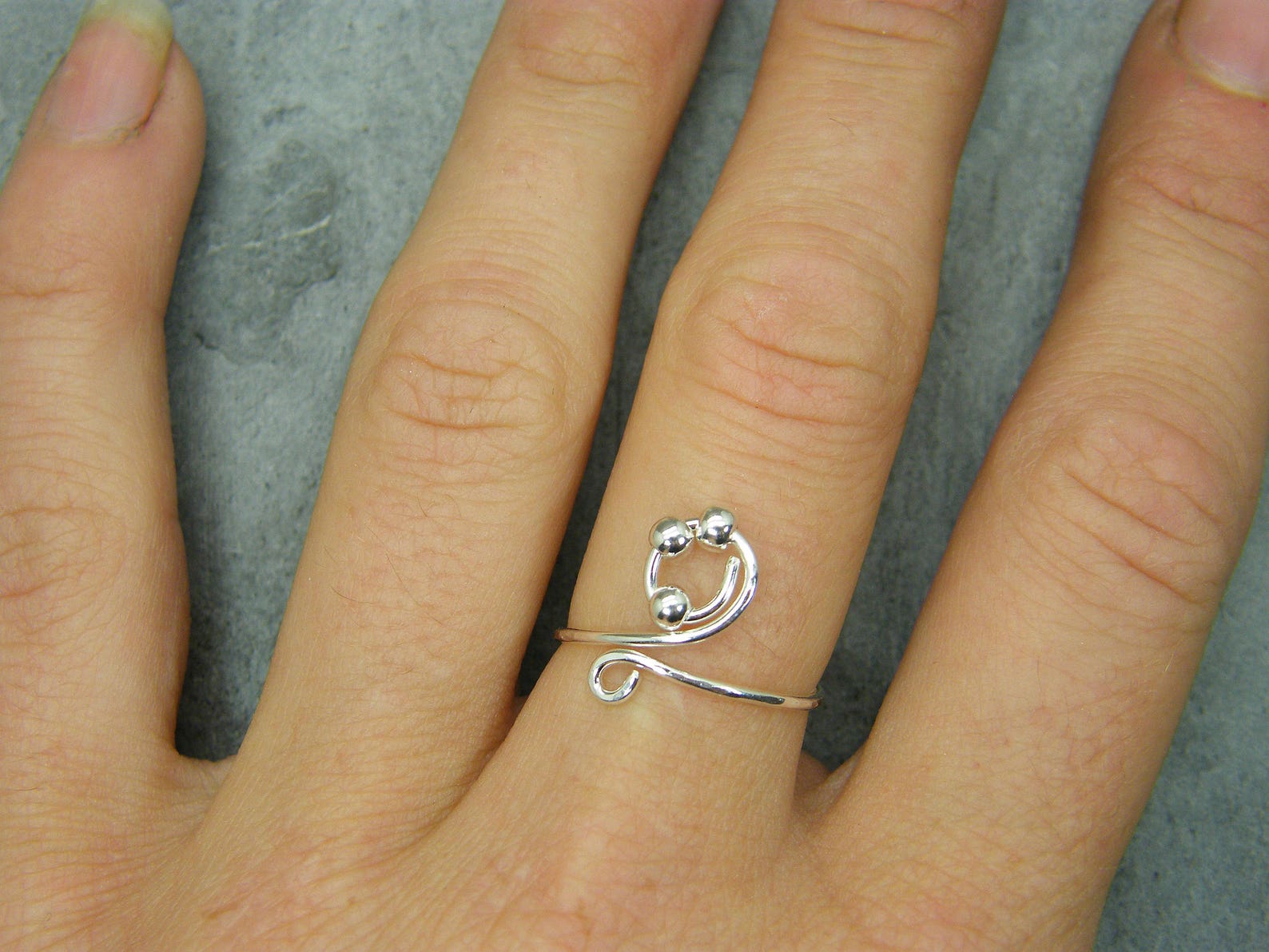 Plain Silver Ring Adjustable Sterling Silver Ring Popular - Etsy