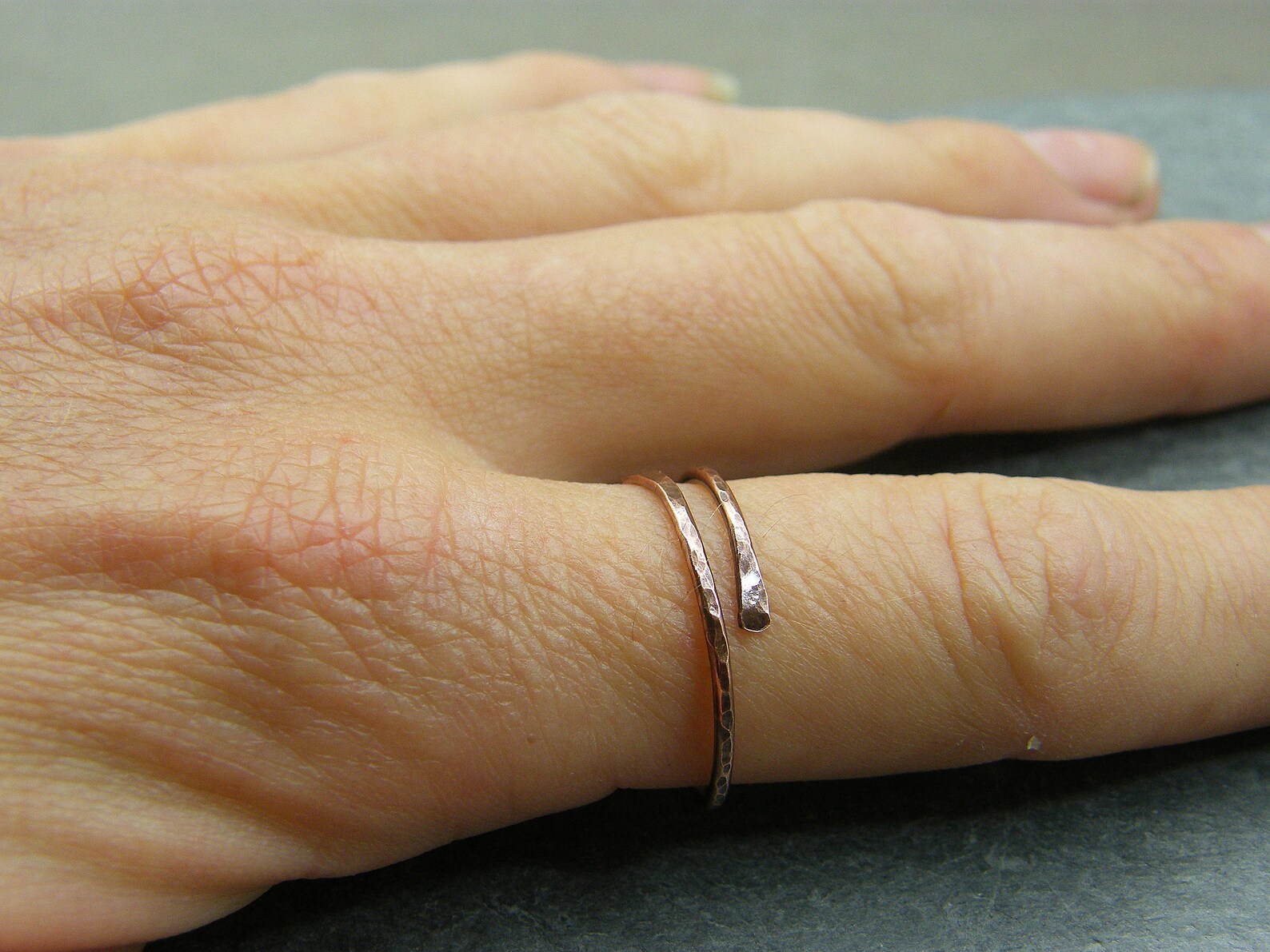 Copper Ring Thumb Ring Simple Ring Adjustable Popular | Etsy